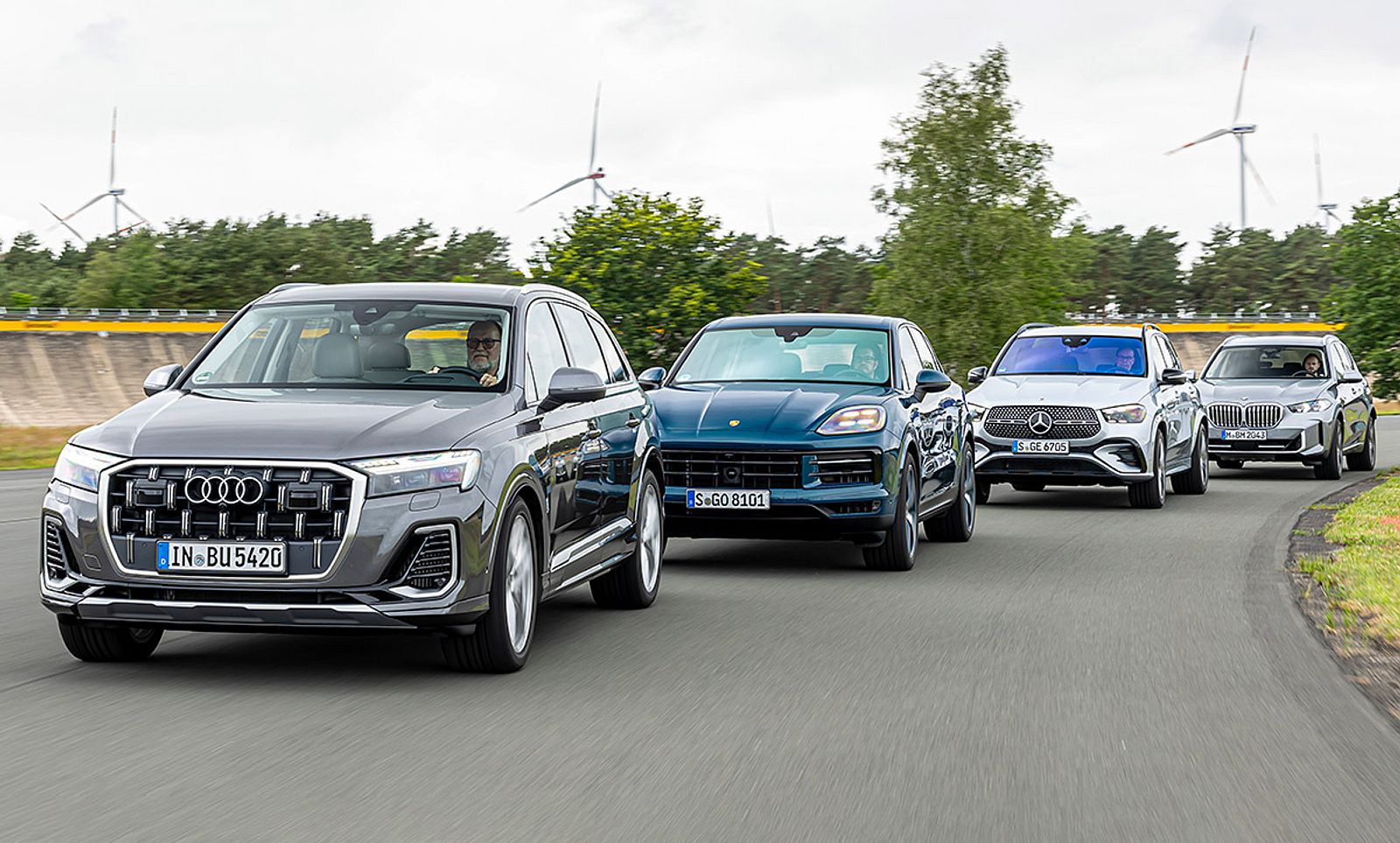 Audi Q7, BMW X5, Mercedes GLE, Porsche Cayenne: Test