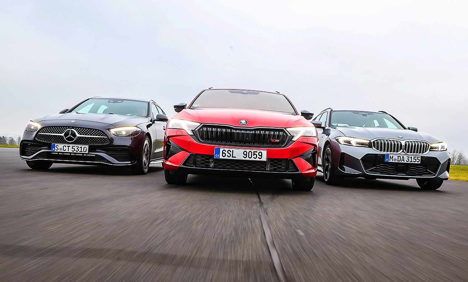 BMW 330i vs. Mercedes C300 & Octavia RS: Kombi-Vergleichstest