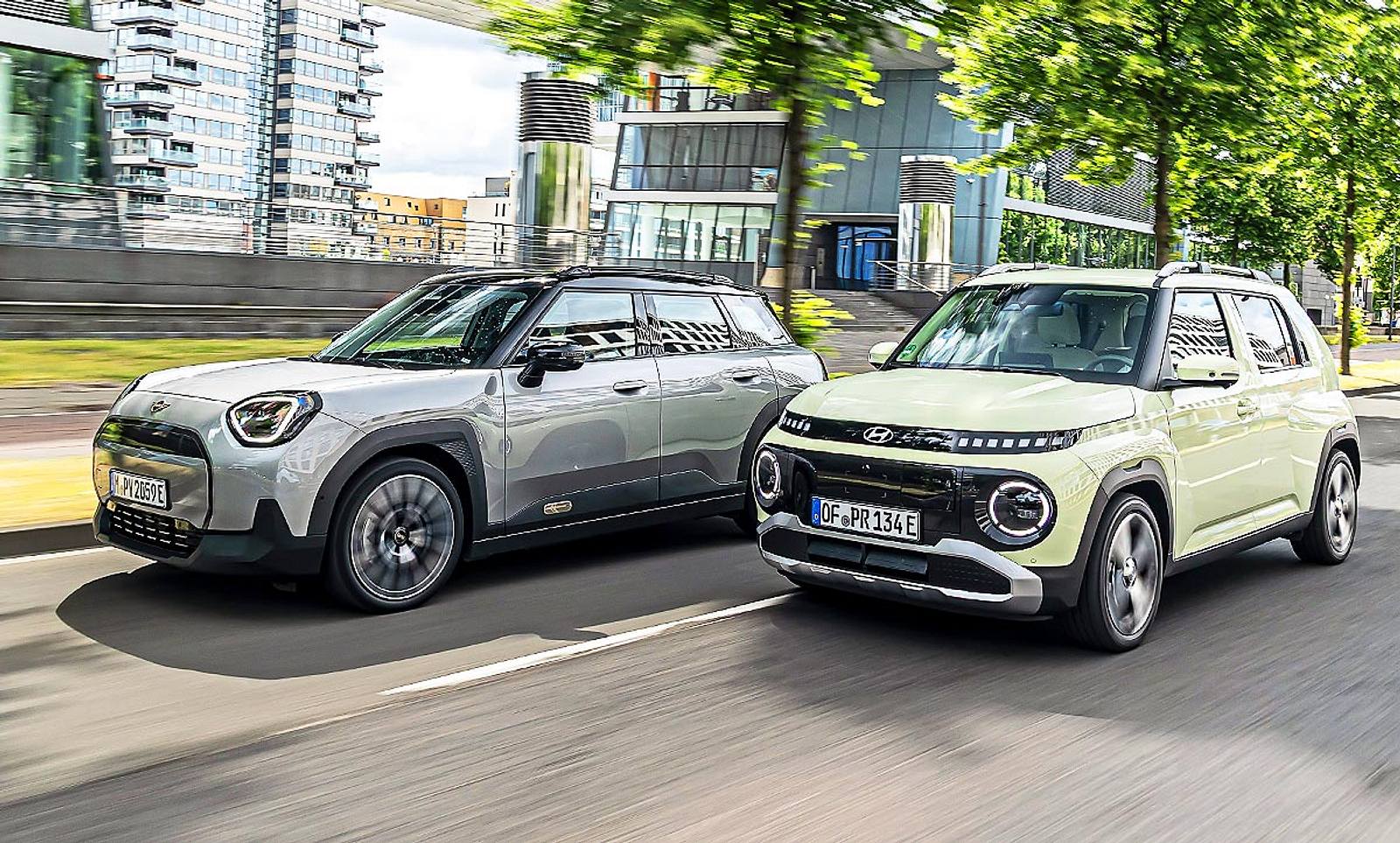 Hyundai Inster & Mini Aceman: Zwei E-Kleinwagen im Vergleichstest