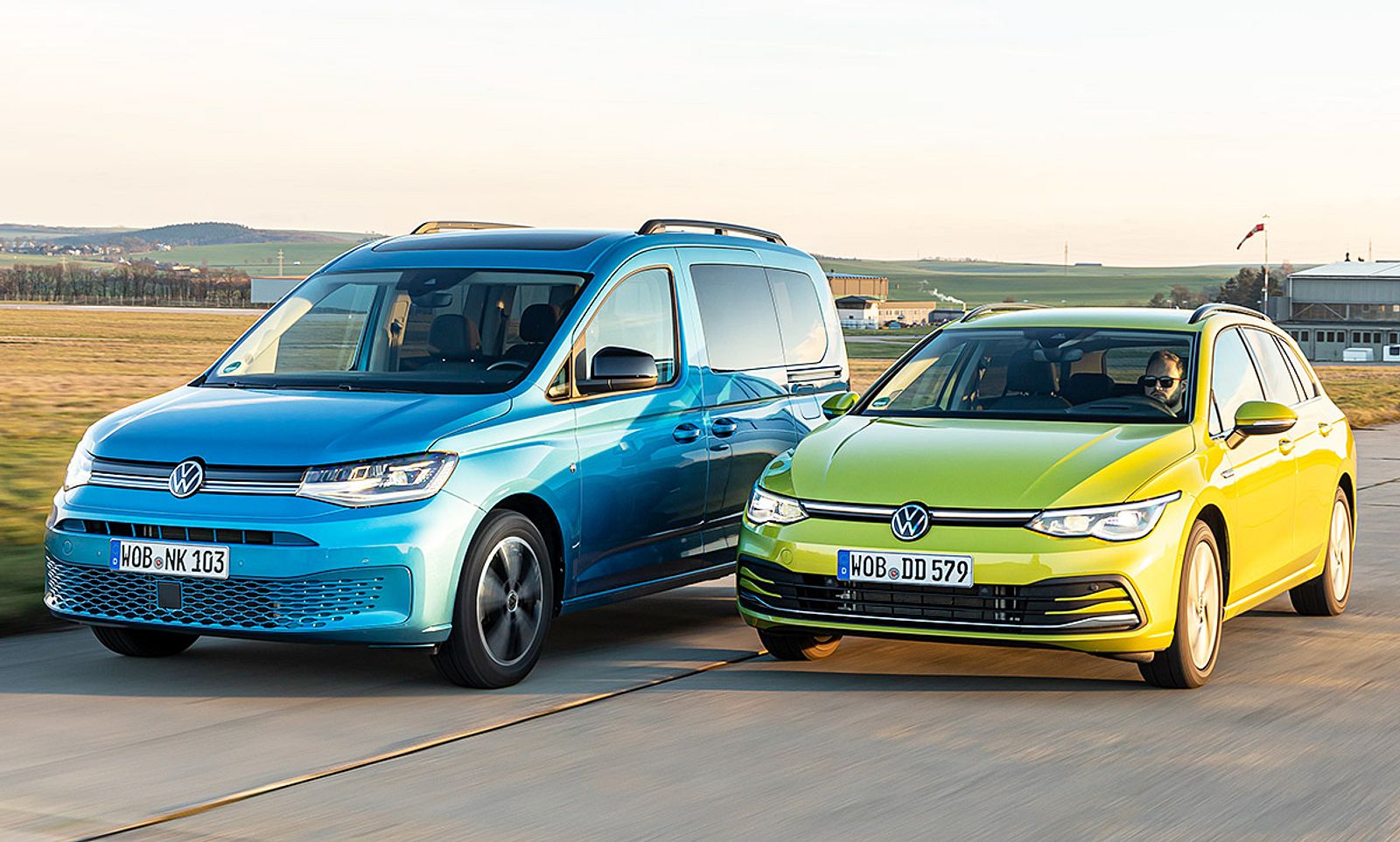 VW Caddy/VW Golf Variant: Vergleichstest