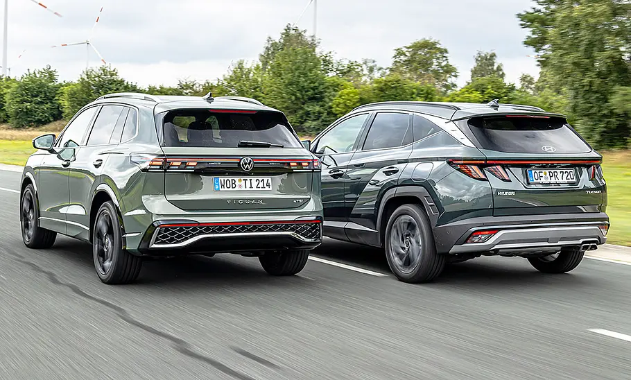 Hyundai Tucson & VW Tiguan im Test: Darum siegt das VW-SUV
