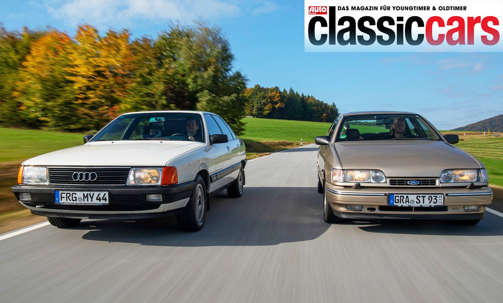Zwei 80er-Jahre-Limos im Duell: Audi 100 und Ford Scorpio