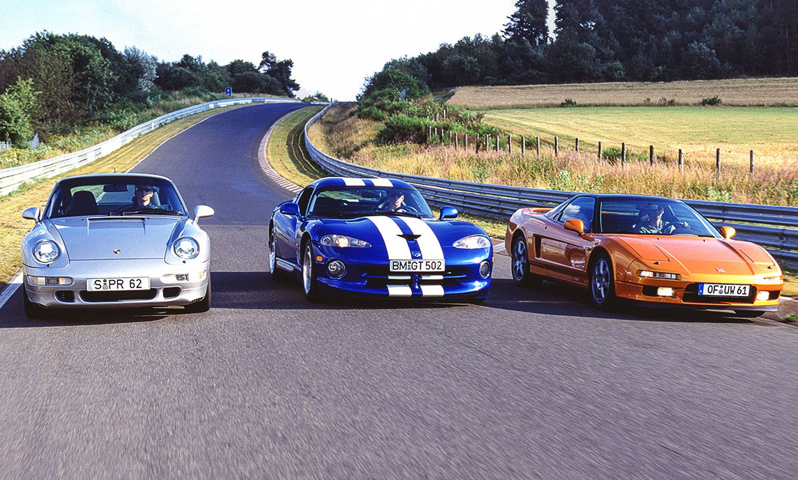 Dodge Viper/ Honda NSX/ Porsche 911 Turbo: Classic Cars