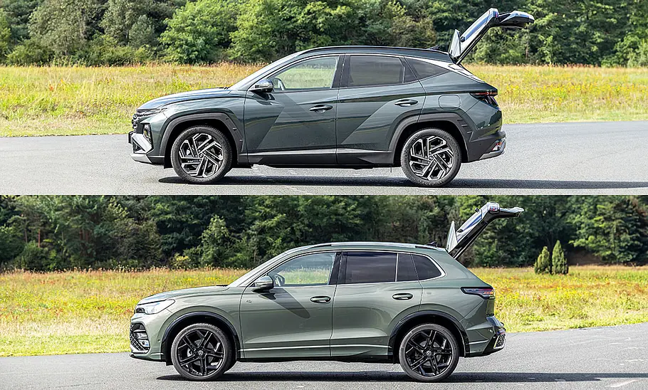 Hyundai Tucson & VW Tiguan im Test: Darum siegt das VW-SUV