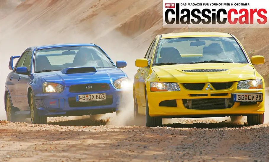 Lancer Evo VIII vs. Impreza WRX STI: Quertreiber im Duell