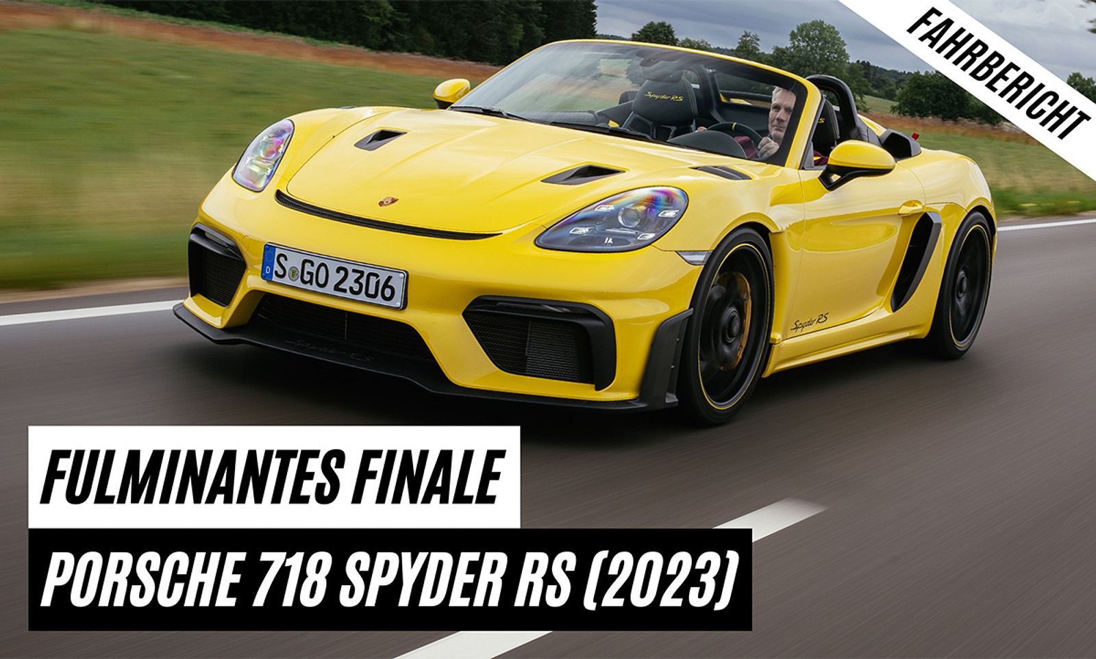Porsche 718 Spyder RS (2023) Fahrbericht: Video