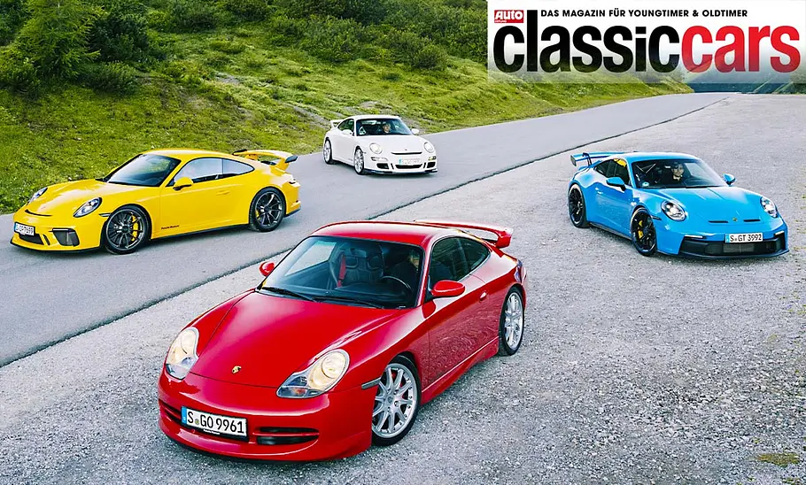 25 Jahre Porsche 911 GT3: Alle Generationen im Überblick