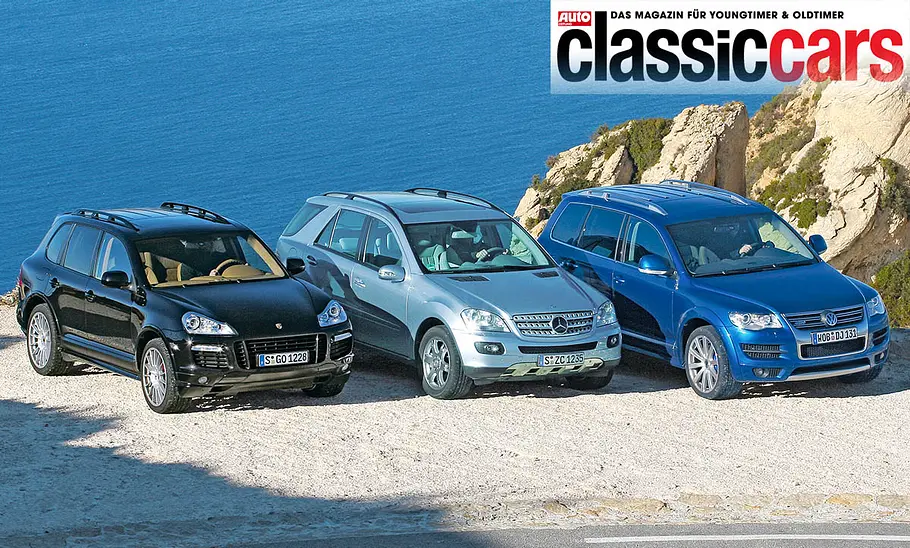 Power-SUV anno 2008: ML 500 vs. Cayenne GTS & Touareg R50