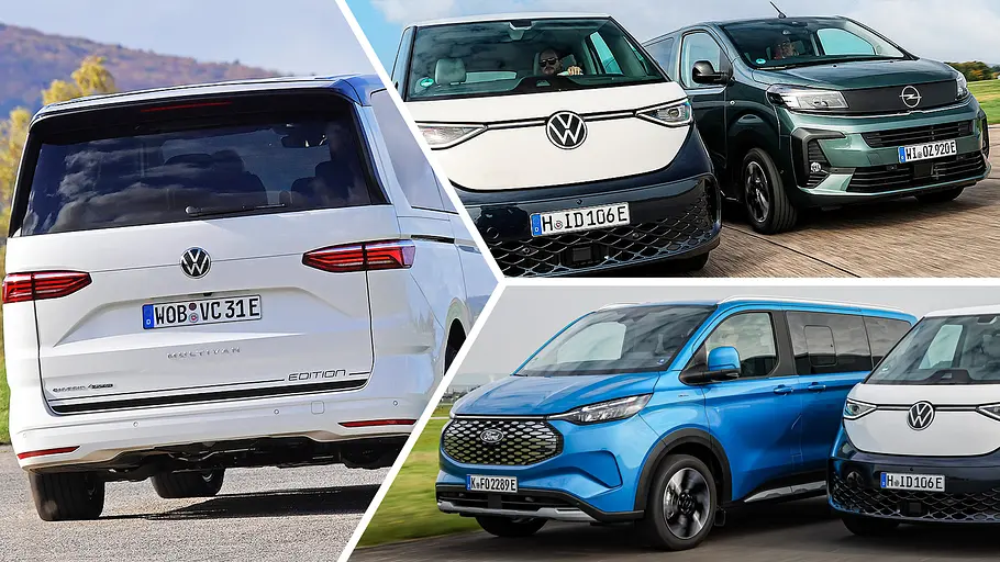 Vans & Busse im AUTO ZEITUNG-Test: Die besten Modelle