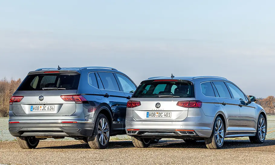 VW Tiguan Allspace/VW Passat Variant:Vergleich
